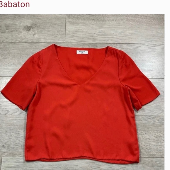 Babaton | Tops | Babaton Red Top | Poshmark